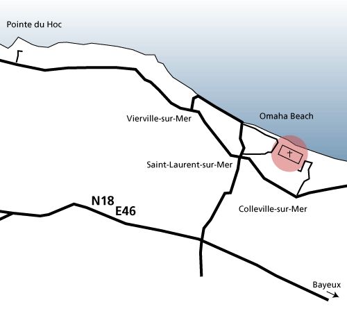 The American Cemetery and Memorial in Colleville-sur-Mer (Cimitére ...